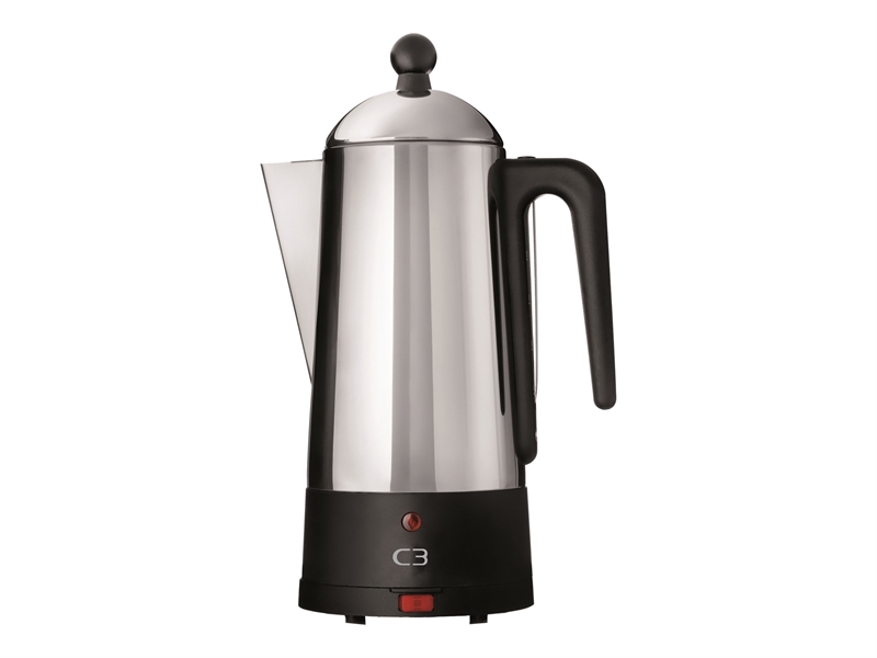 C3 - Perkolator Design svart/rostfri